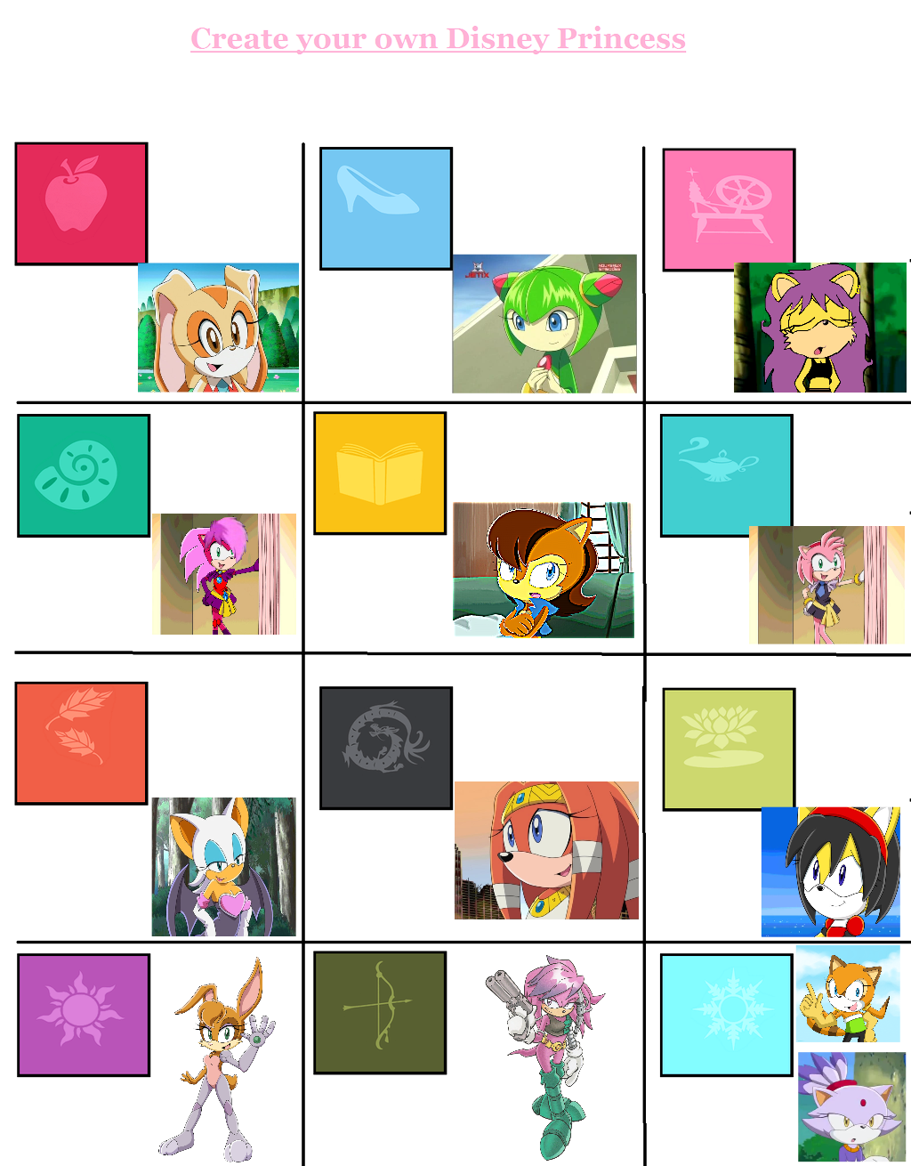 My Sonic Disney Princess Cast Meme by fiddlerchipmunk on DeviantArt