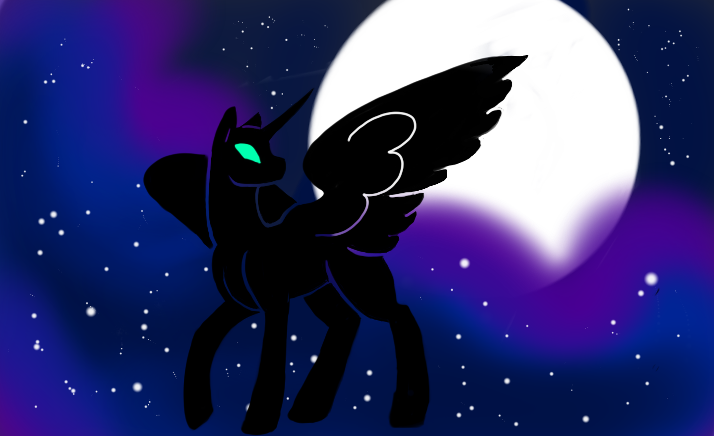 Nightmare Moon by GlitterGoatArts on DeviantArt