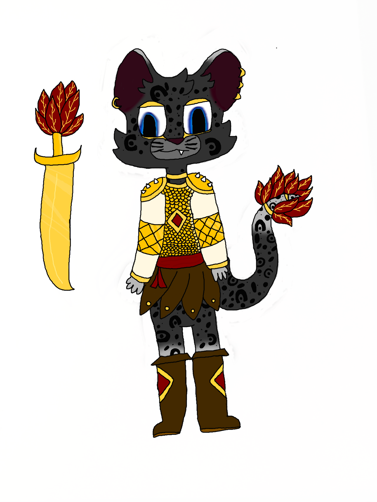 Warrior Leopard :Character Design: by Gadgetrocks on DeviantArt