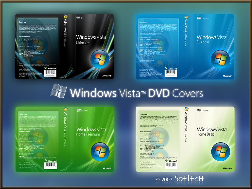 Windows Vista DVD Covers by sahtel08 on DeviantArt