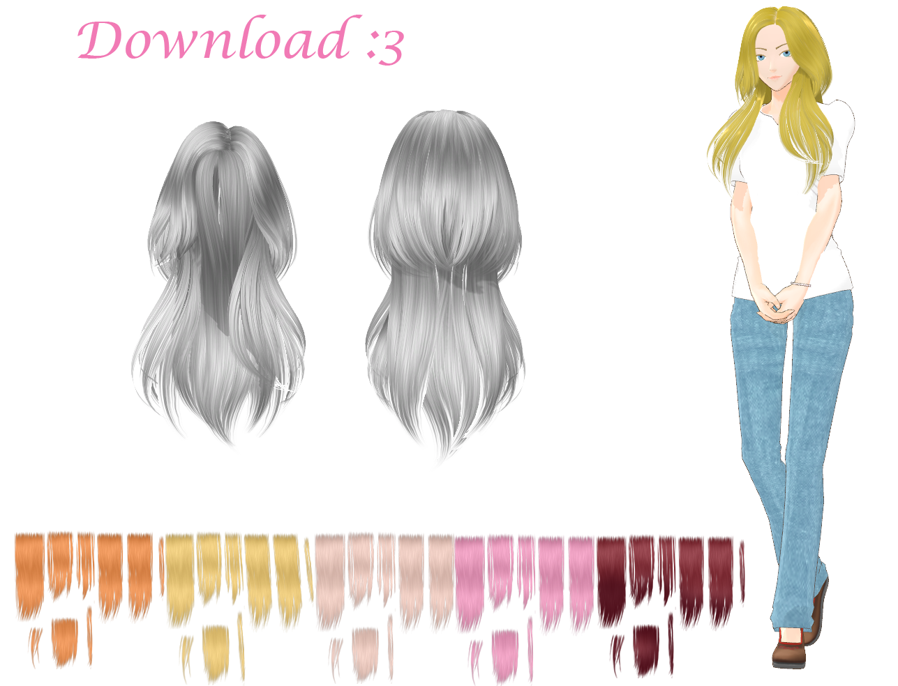 Hair DL by Altingul on DeviantArt