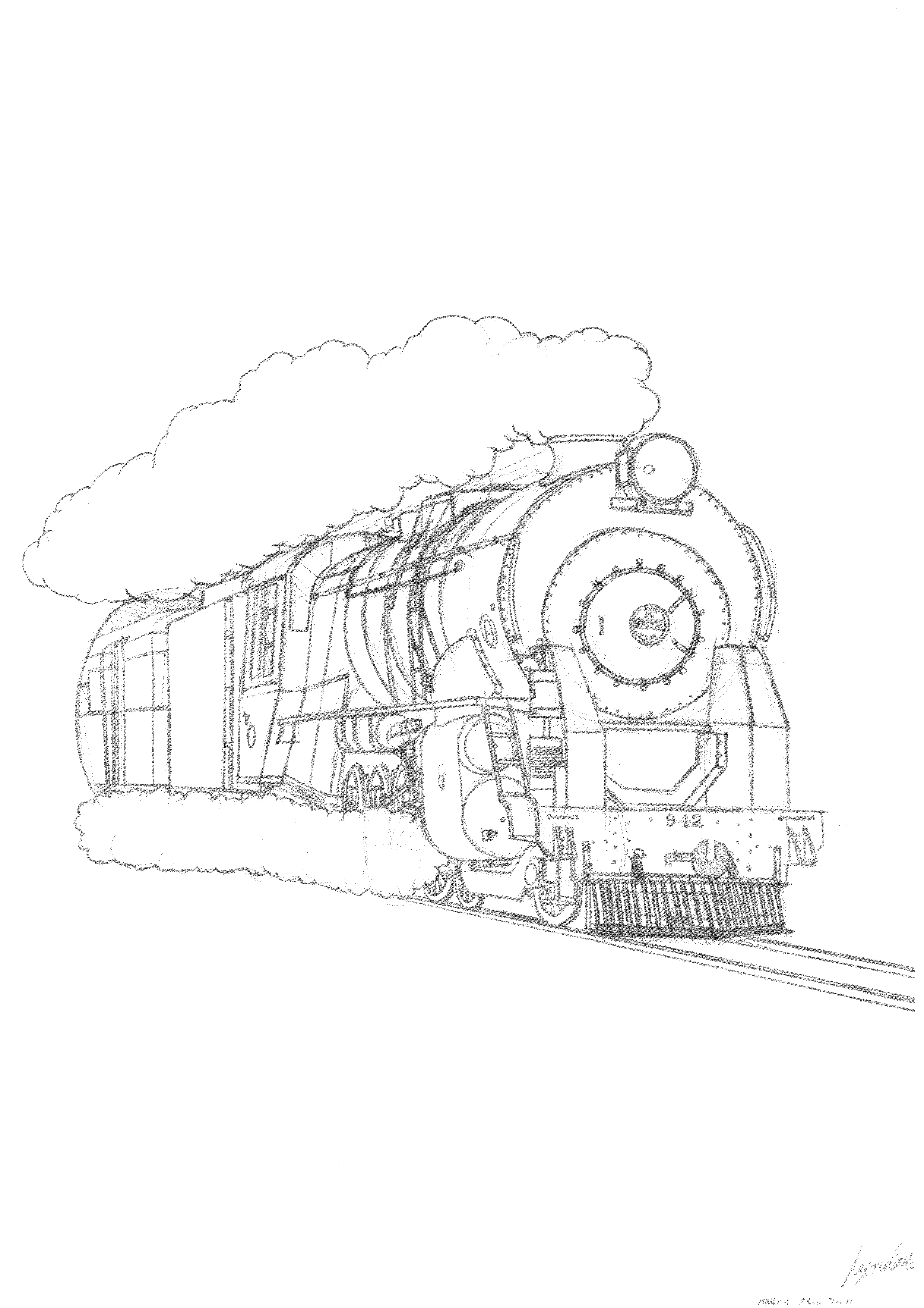 NZR Ka Class Locomotive (Sketch) by FamousMari5 on DeviantArt