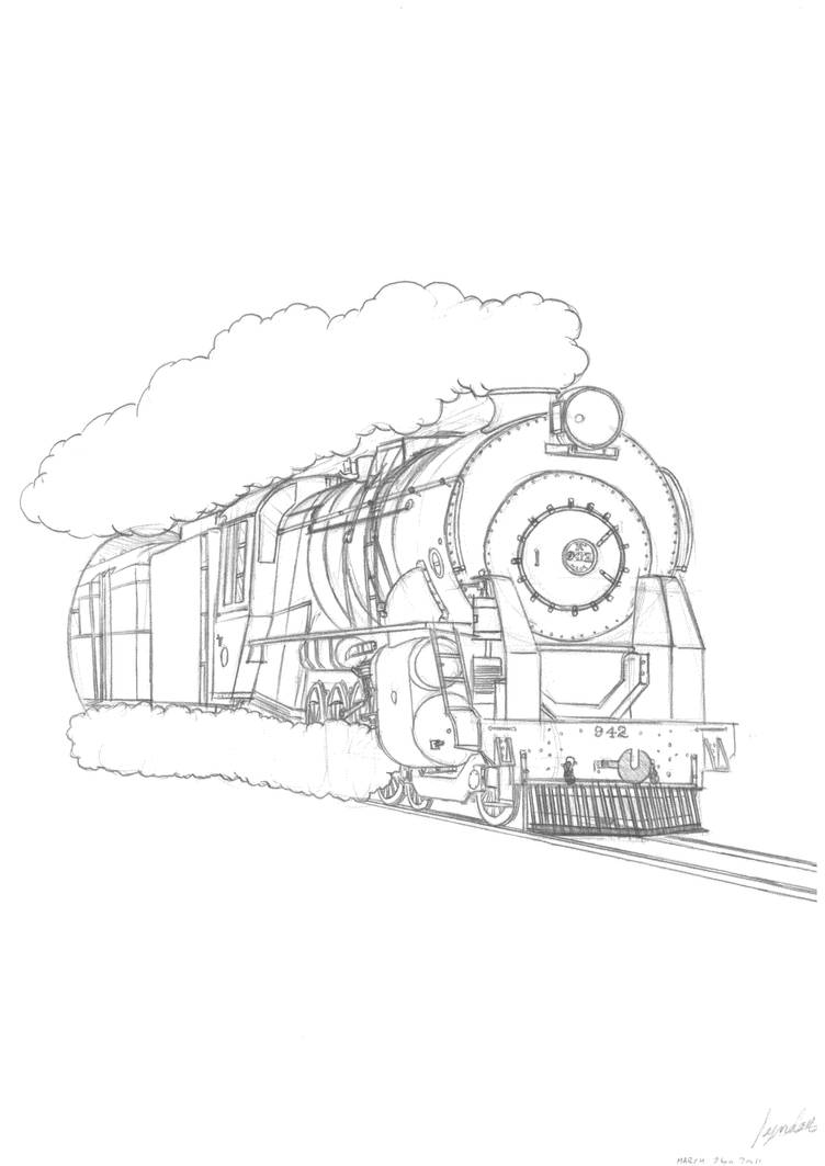 NZR Ka Class Locomotive (Sketch) by FamousMari5 on DeviantArt