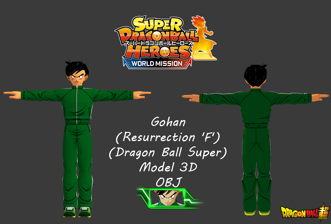 Gohan (Resurrection 'F') Model 3D [SDBH W.Mission] by Maxiuchiha22 on ...