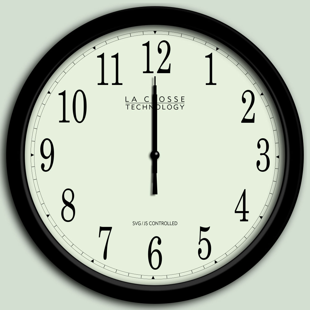 SVG analog clock by Fleshgrinder on DeviantArt