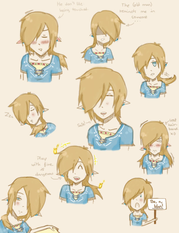 BOTW Link (Doodles) by MariaCool1234 on DeviantArt