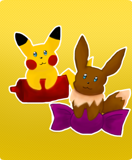 Pikachu and Evee by MariaCool1234 on DeviantArt
