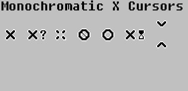 Monochromatic X Cursors by q335r49 on DeviantArt
