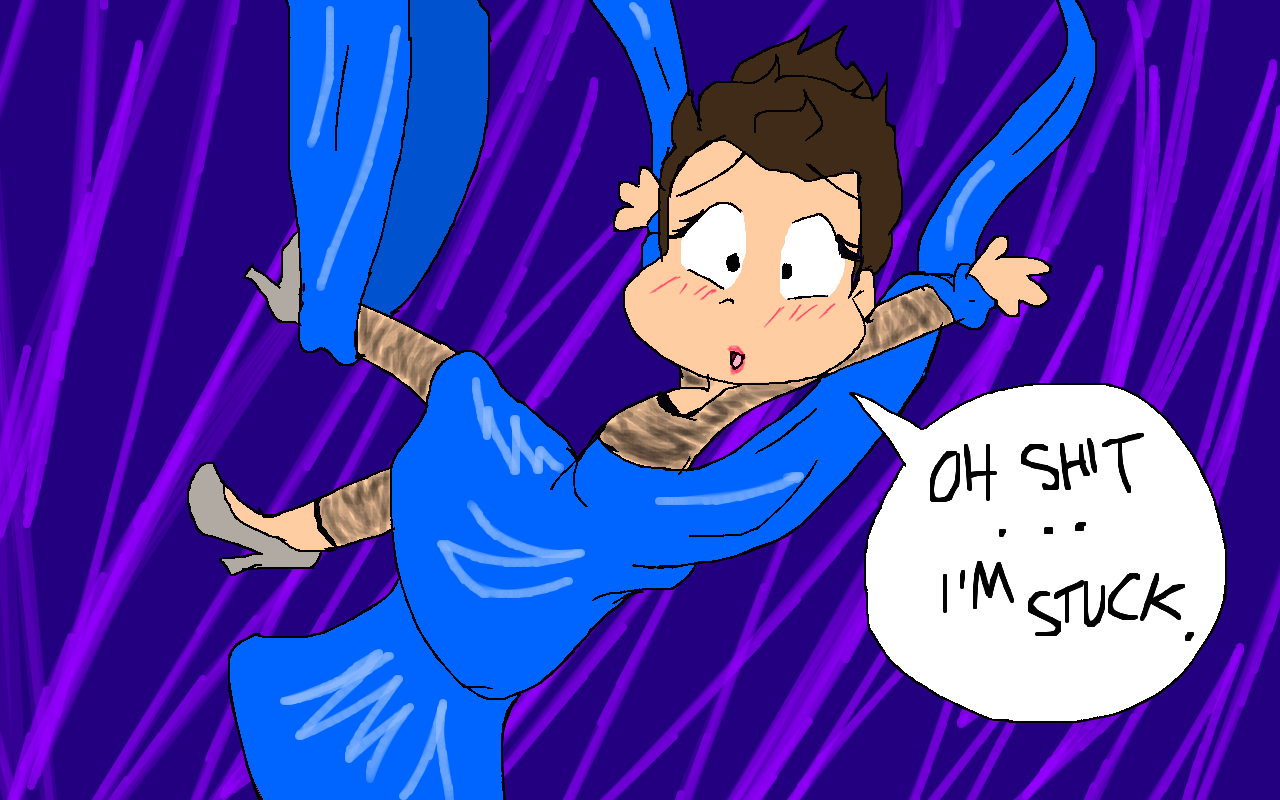 Diva Gets Stuck by gleefulchibi on DeviantArt