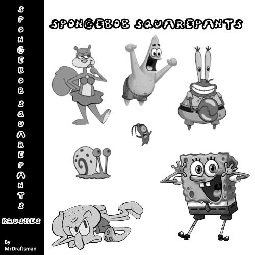 Spongebob Squarepants Brushes by MrDraftsman on DeviantArt