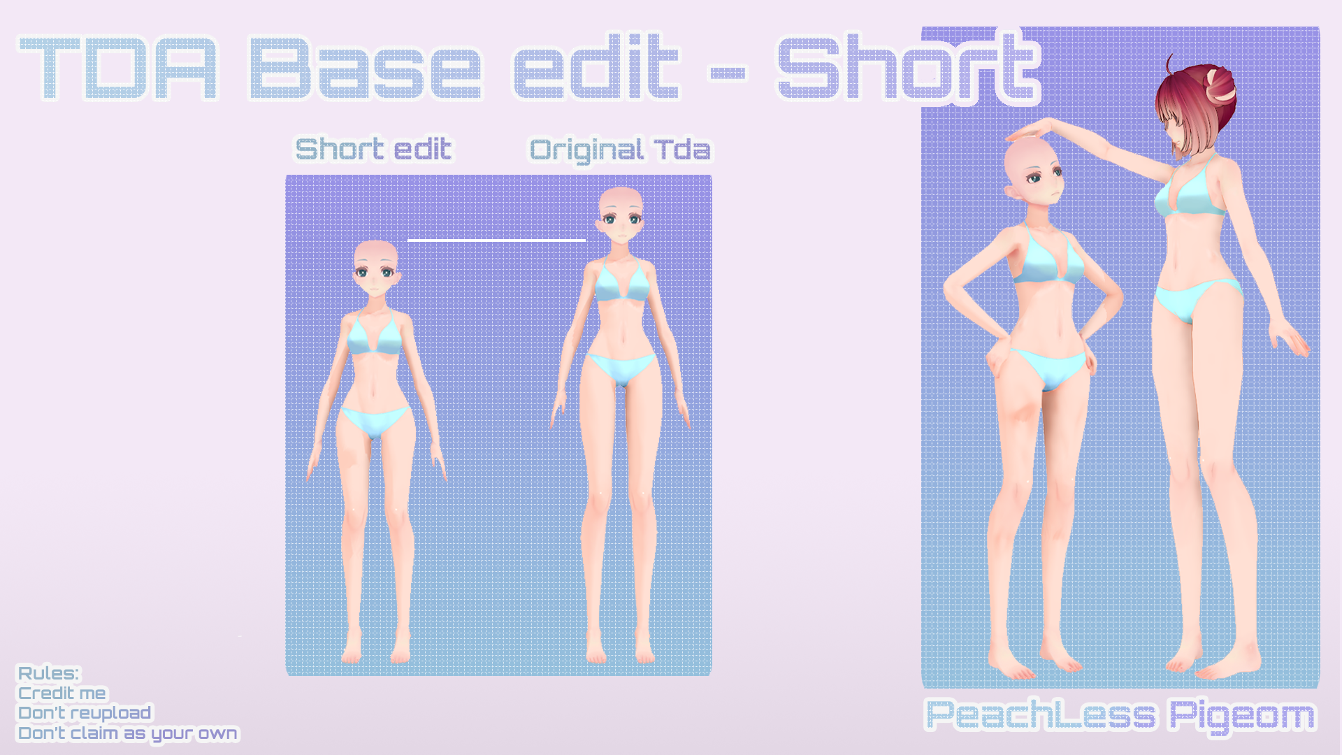 MMD TDA Short base edit + [DL] by PeachlessPigeom on DeviantArt