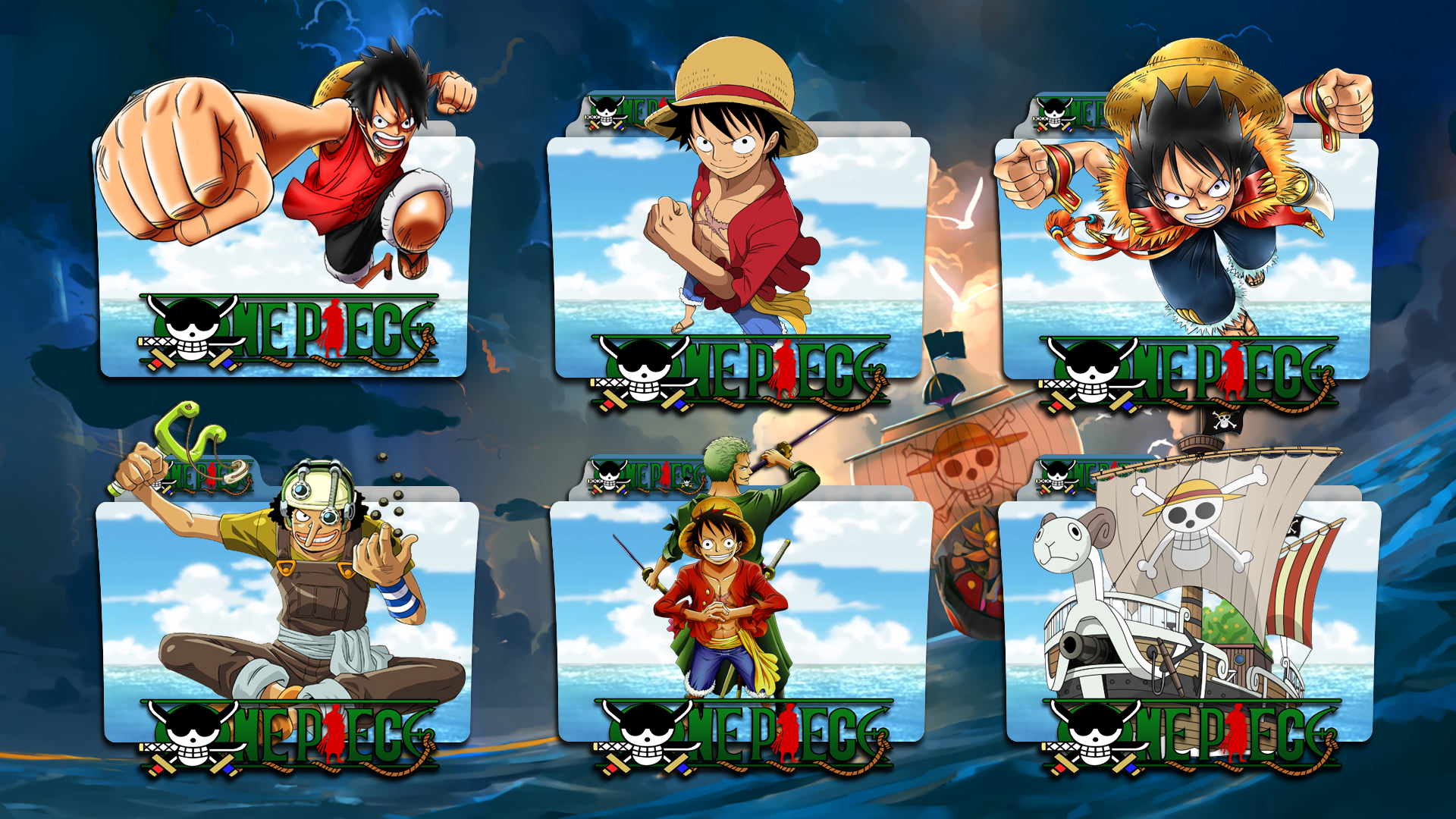 One Piece Folder Icon Pack Part 6 by azarudeensaha on DeviantArt