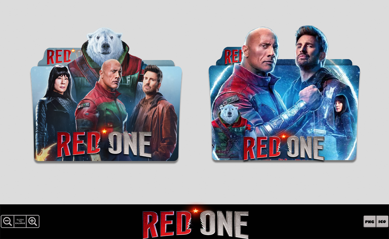 Red One (2024) Folder Icon Pack by azarudeensaha on DeviantArt