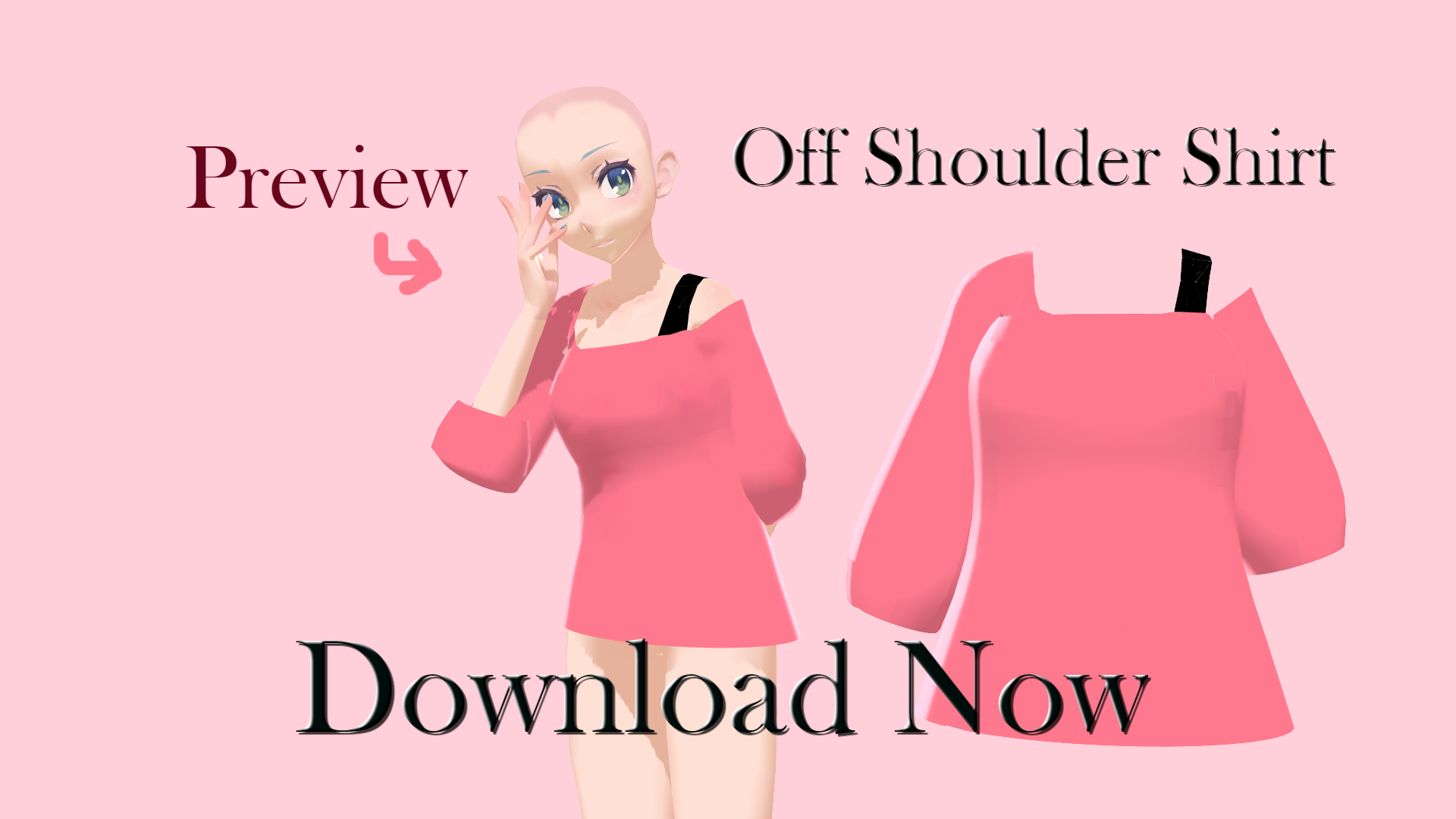 TDA Off Shoulder Shirt [DL Now] by Maybe--Tomorrow on DeviantArt