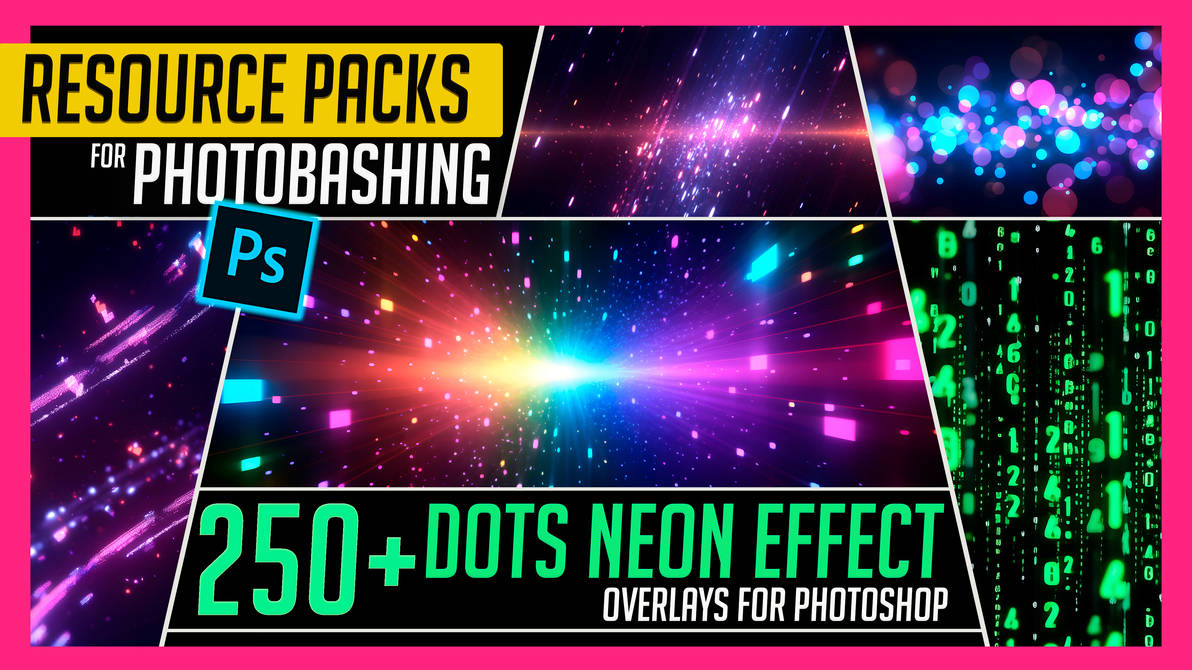 PHOTOBASH 250+ Dots Neon Overlay Effects by Blazgad on DeviantArt