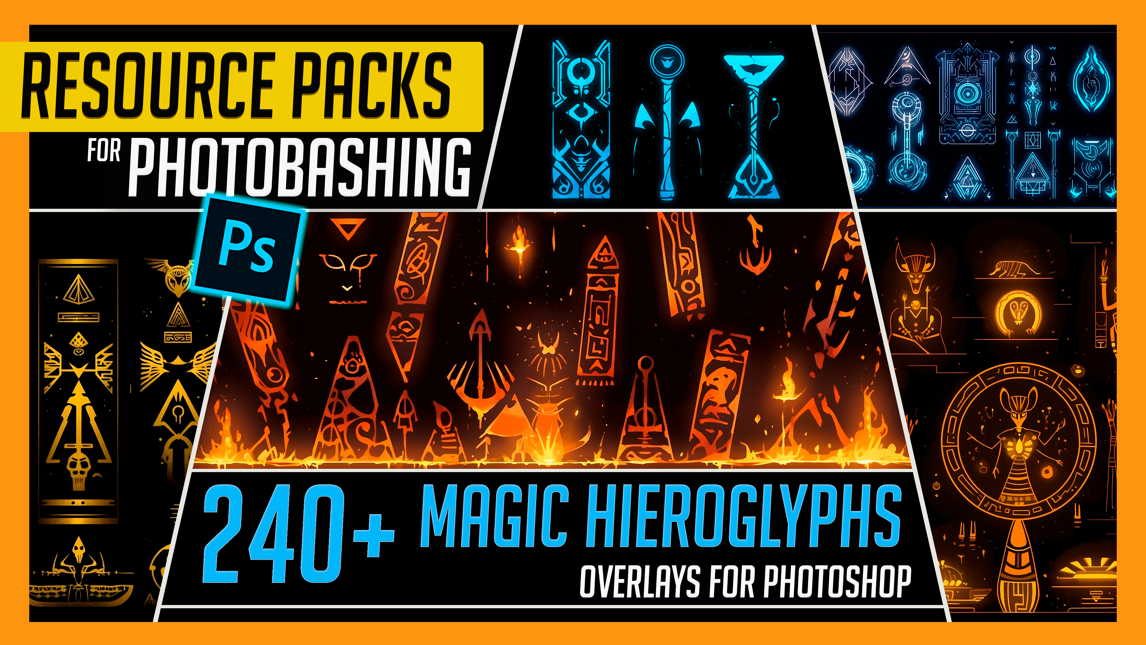 240+ Magic Hieroglyphs, Runes, Overlay Effects by Blazgad on DeviantArt