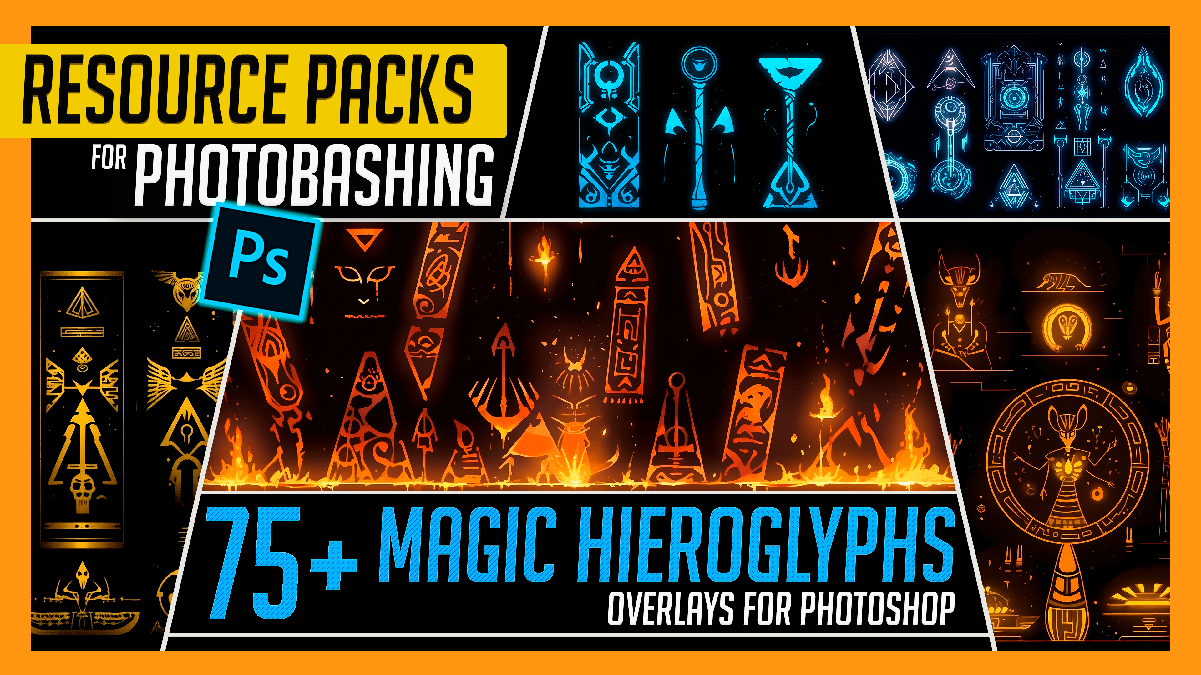 PHOTOBASH 75+ Magic Hieroglyphs Overlay Effects by Blazgad on DeviantArt