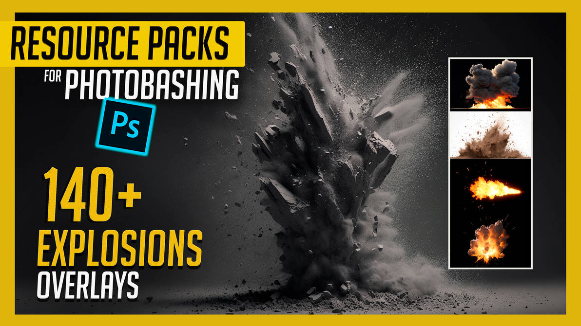 PHOTOBASH 140+ Explosions Overlays Resource Pack by Blazgad on DeviantArt