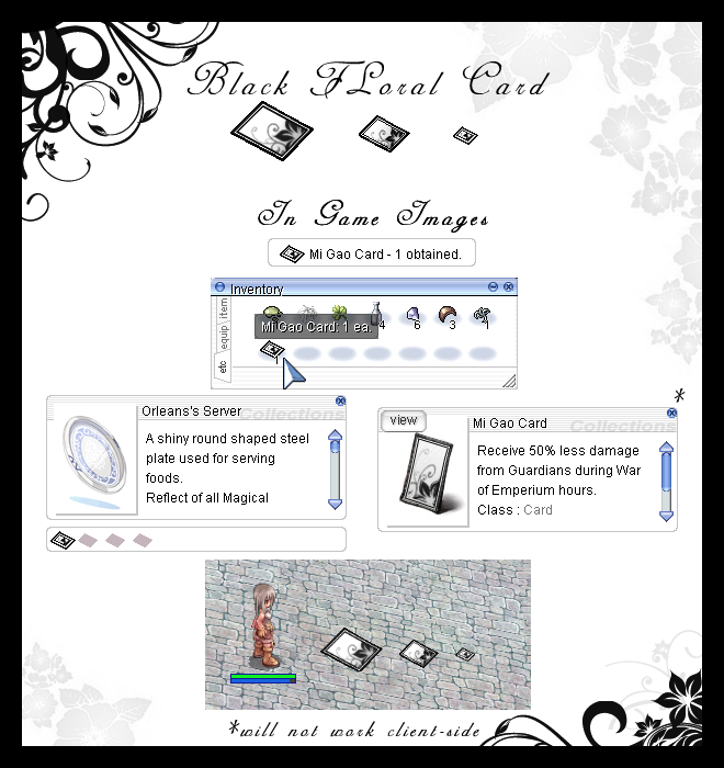 Custom RO Card - Black Floral by NishiePoo on DeviantArt