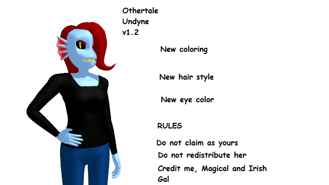 MMD Othertale Undyne DL by PaigeysSims on DeviantArt