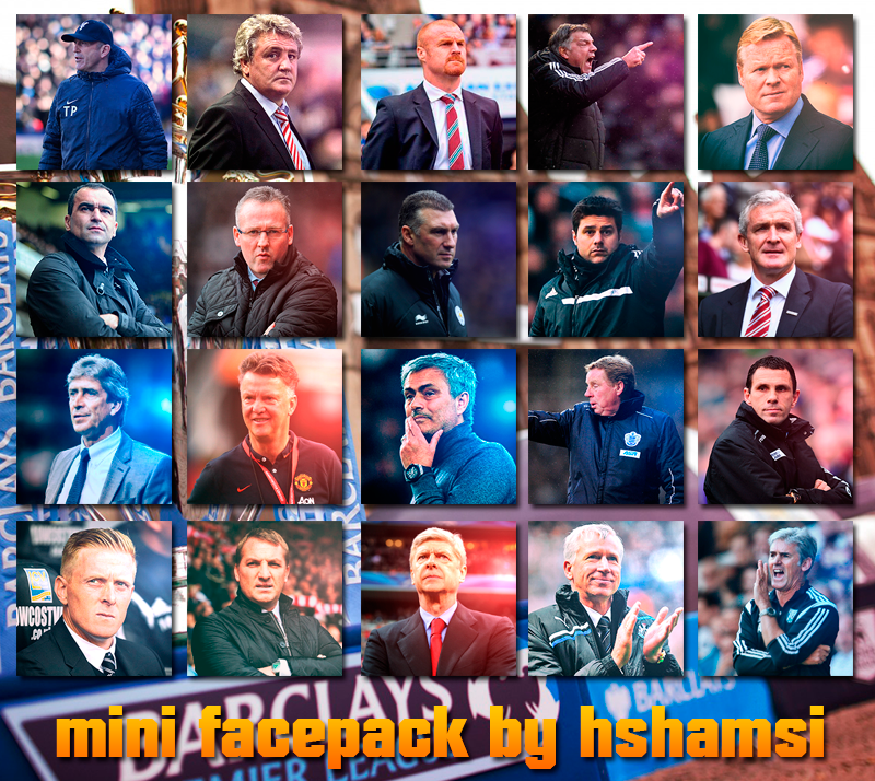 PES 2015 mini facepack coaches - EPL 2014-2015 by Hshamsi on DeviantArt