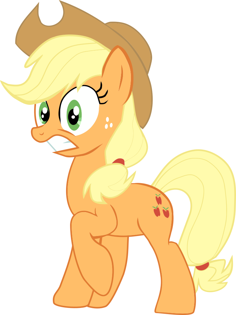 Surprised Applejack Vector by Flareblitzfury on DeviantArt