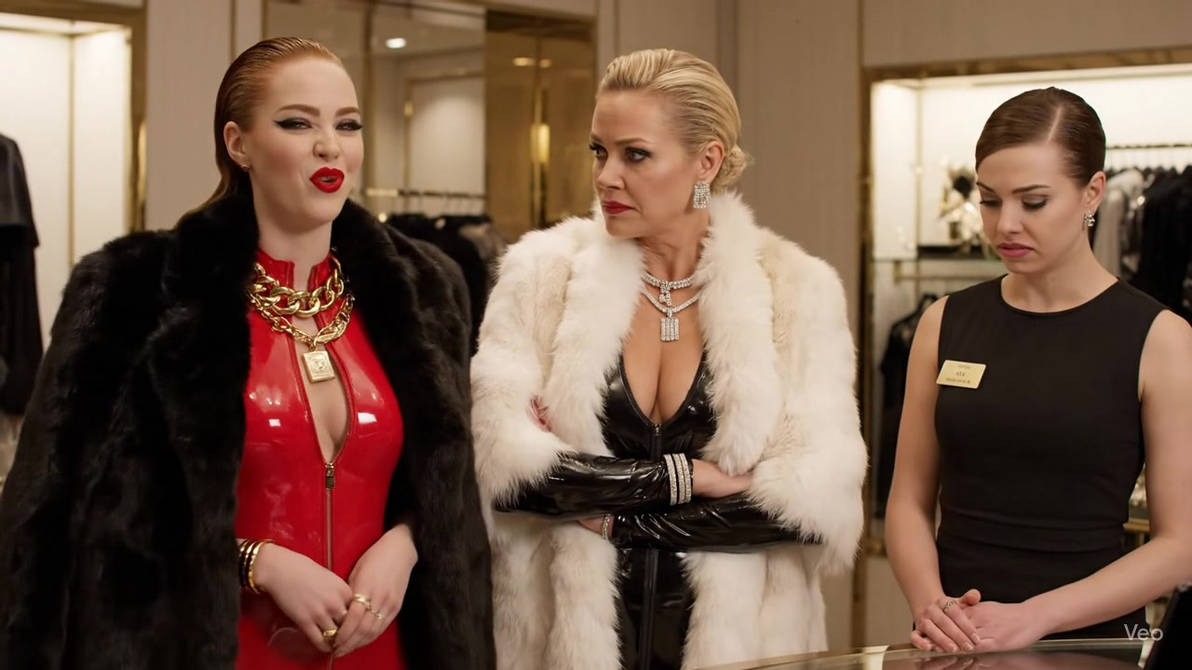 Latex Mom and daughter Insult Shop Assistant by LatexLeatherEmpire on DeviantArt