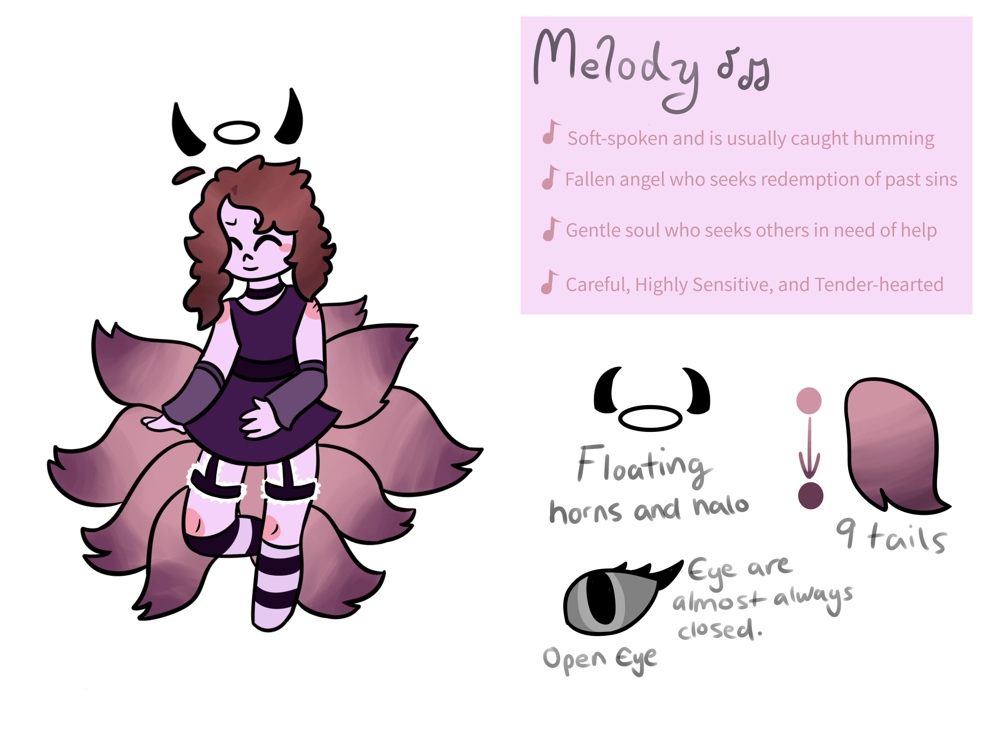 Melody Reference Sheet by SparkleWolfey on DeviantArt