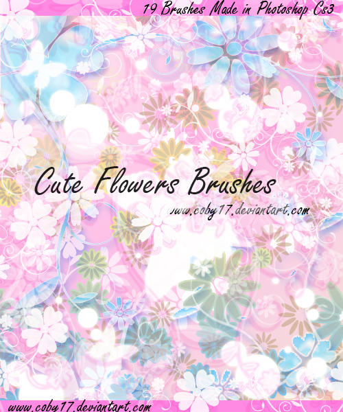 Cute Flowers Brushes. by Coby17 on DeviantArt