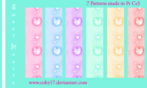 Sweet Hearts Patterns by Coby17 on DeviantArt