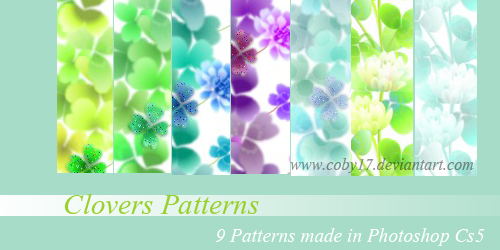 Clovers Patterns by Coby17 on DeviantArt