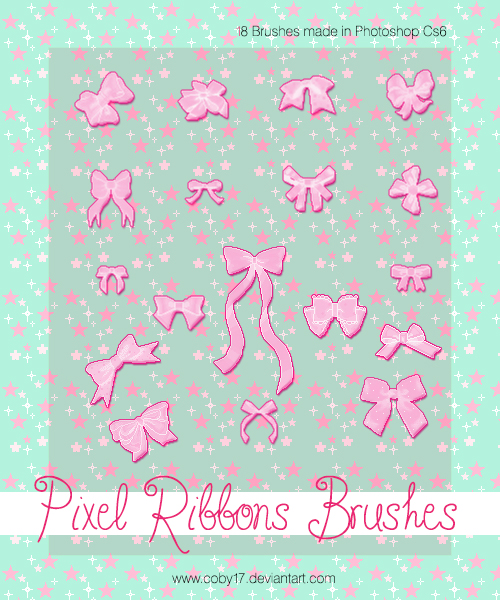 Pixel Ribbons Brushes. by Coby17 on DeviantArt