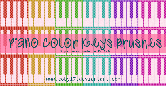 Piano color keys pattern by Coby17 on DeviantArt