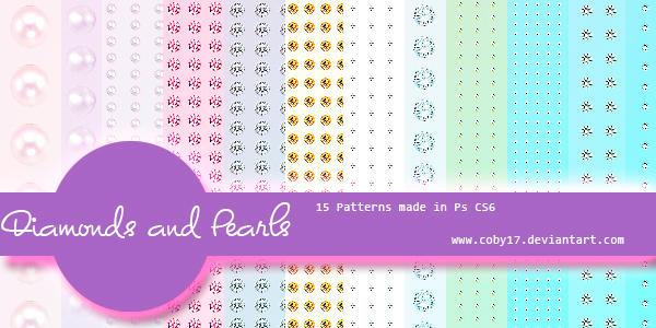 Diamonds and Pearls patterns by Coby17 on DeviantArt