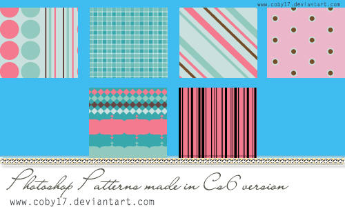 Pink and Blue Photoshop Pattern by Coby17 on DeviantArt