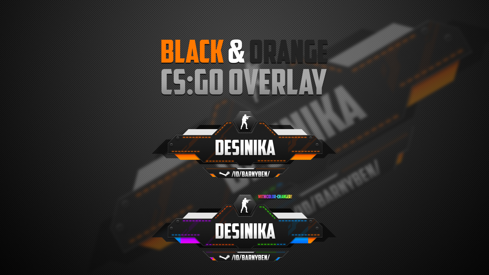 Black n Orange CS:GO Overlay by Desinika on DeviantArt