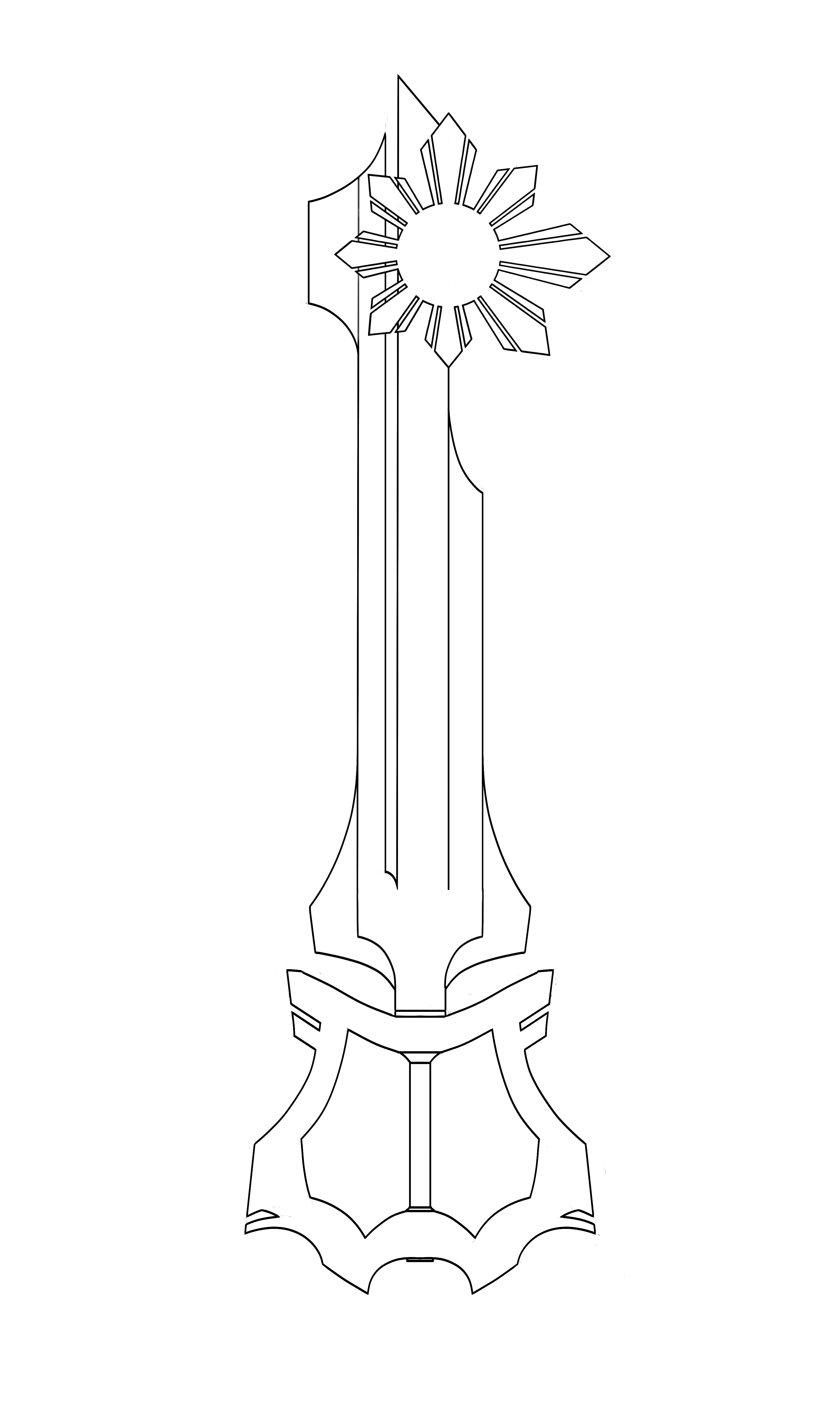 Oblivion Keyblade Outline