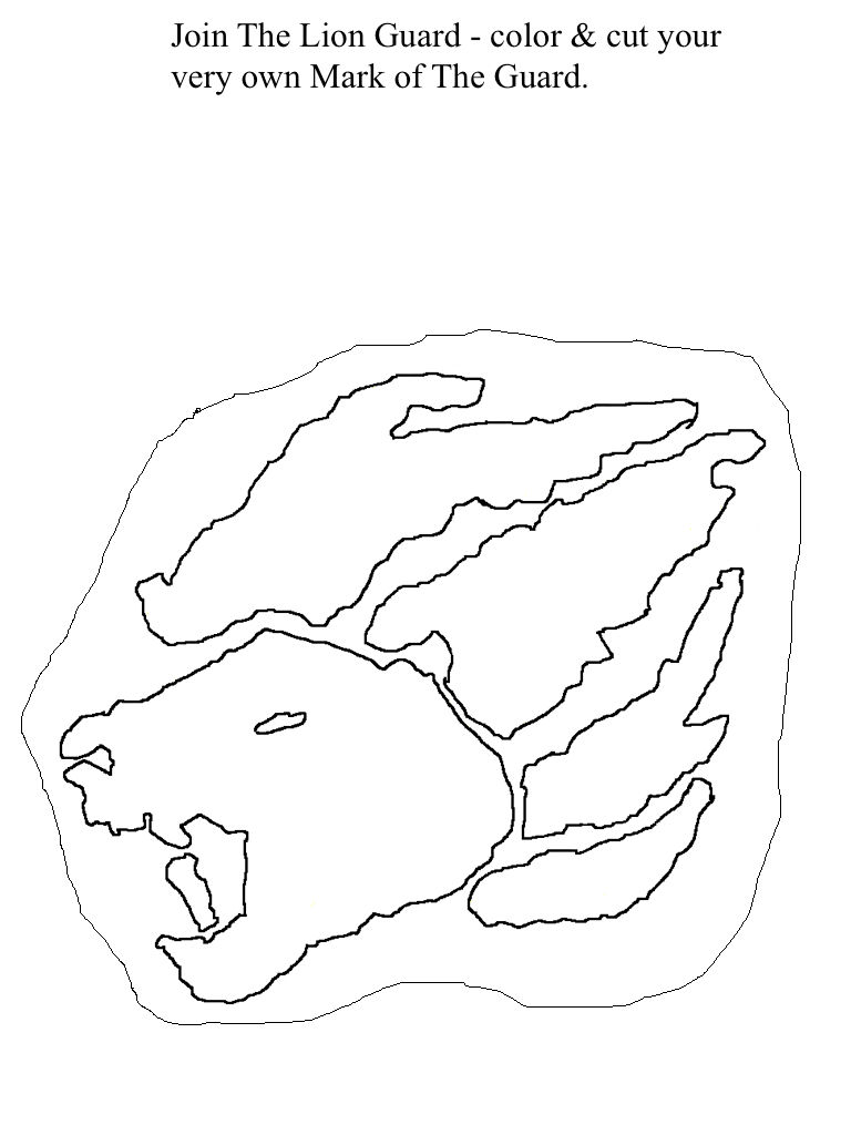 Mark of The Guard coloring sheet. by AmaniTheLion on DeviantArt
