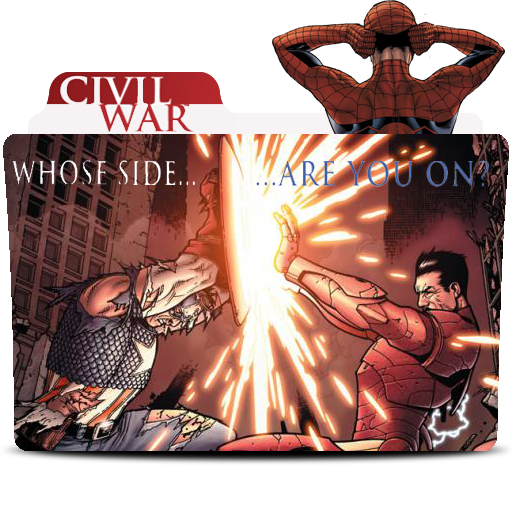 Marvel Civil War Comics Folder Icon by WanderlustSailor on DeviantArt