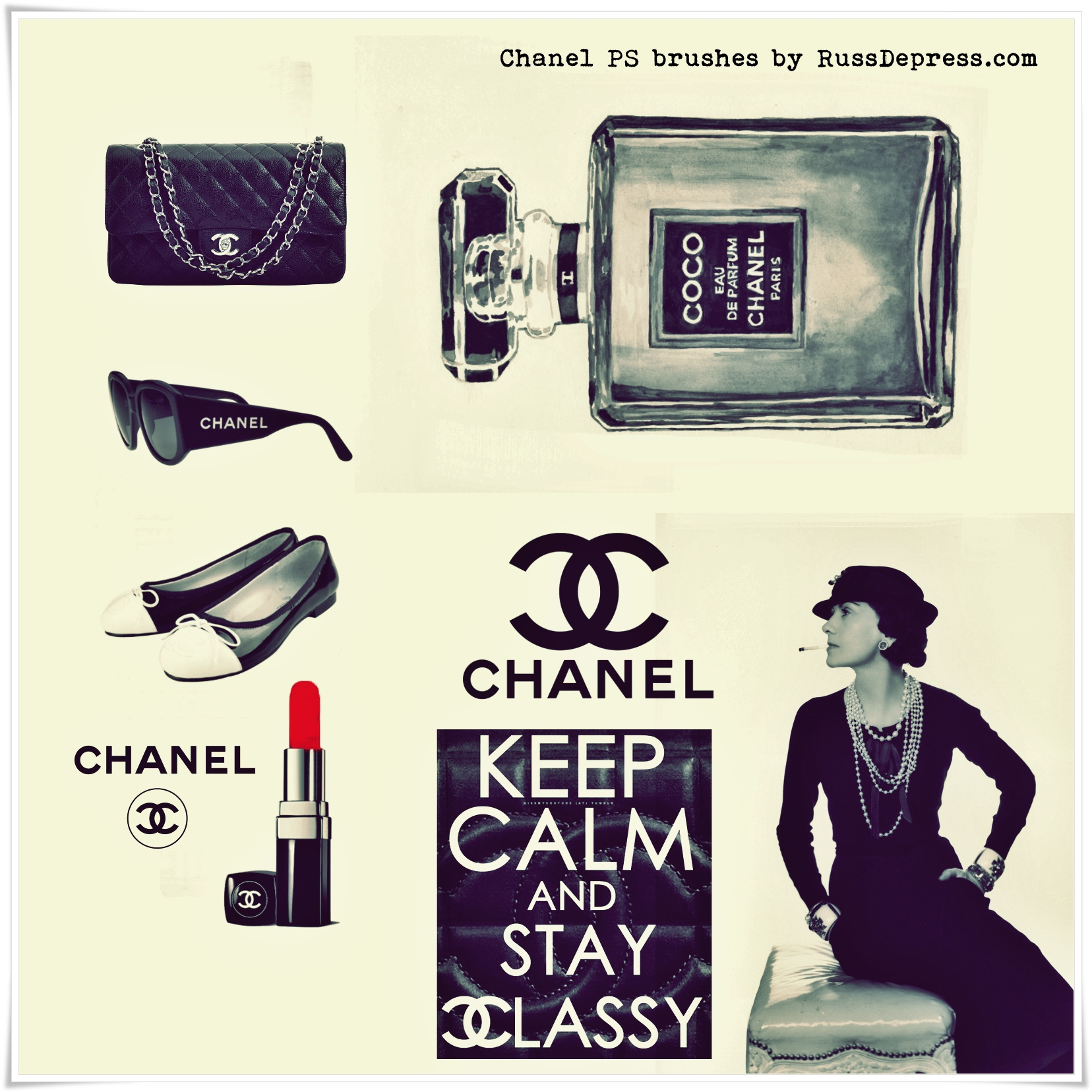 CoCo Chanel Hi-Res Photoshop brushes by iCatchUrDream on DeviantArt