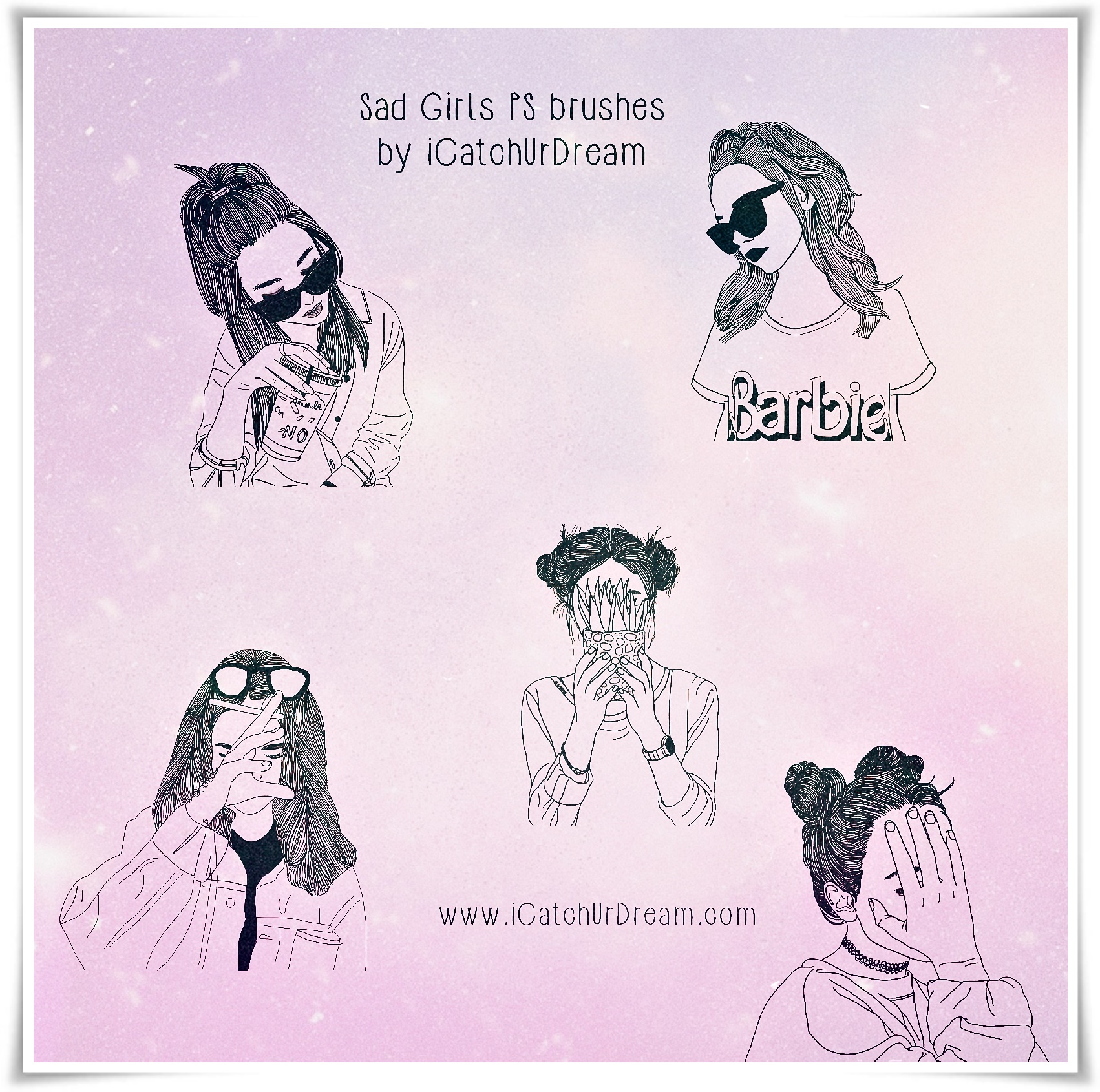 Sad Girls PS brushes set by iCatchUrDream on DeviantArt