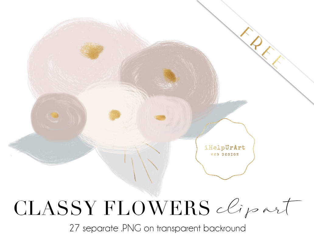 FREE - Classy Flowers clipart by iCatchUrDream on DeviantArt