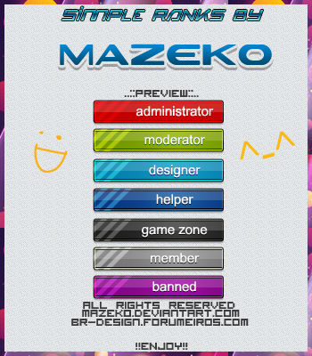 Simple Modern Ranks by mazeko on DeviantArt