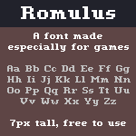 [Bitmap font] - Romulus by Pix3M on DeviantArt