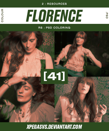 [41] florence : psd coloring by xPEGASVS on DeviantArt