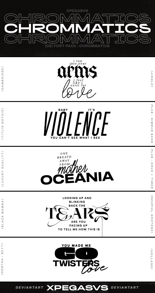 [03] chrommatics : fonts pack by xPEGASVS on DeviantArt