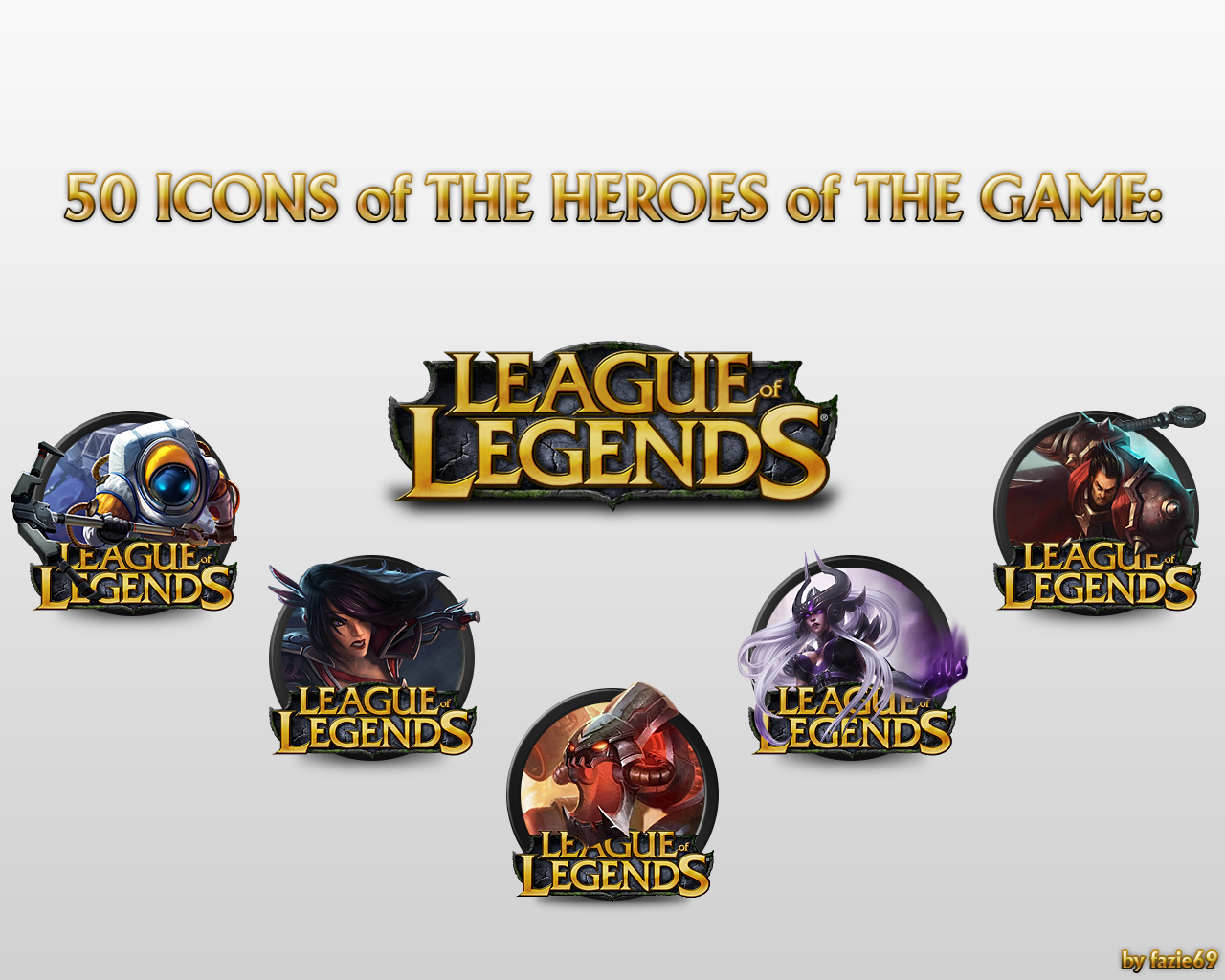 50 icons of the game League of Legends by fazie69 on DeviantArt