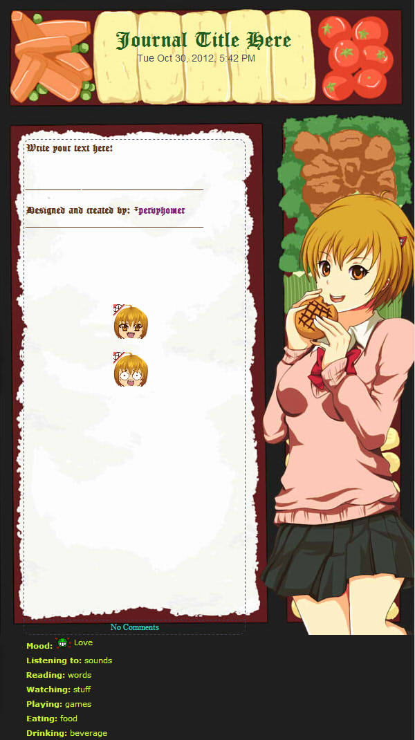 COMMISSION:Yako Journal Skin by pervyhomer on DeviantArt