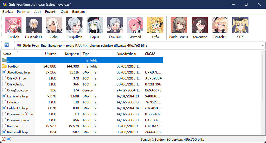 Girls Frontline Winrar Theme by gingalibadeidara on DeviantArt