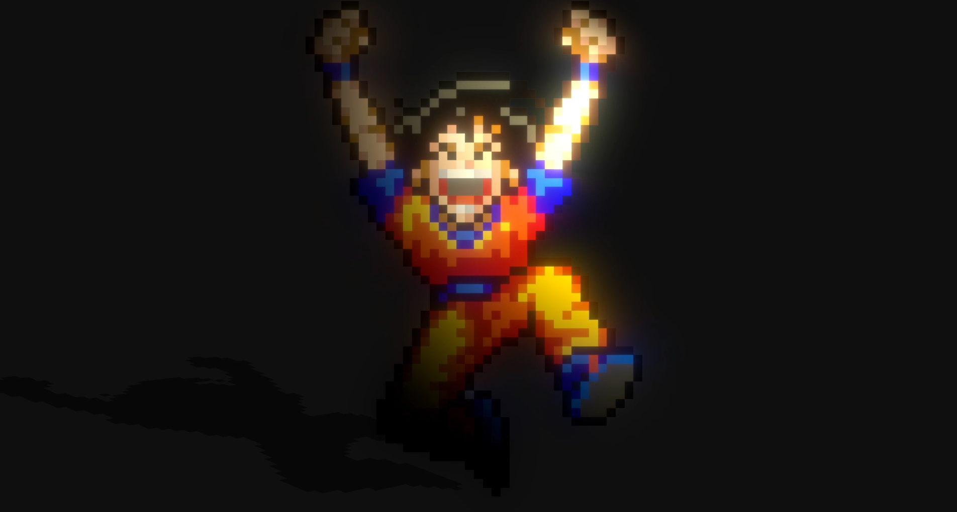 Goku Pixel Art with Lighting and Shadows by MoeMusta on DeviantArt